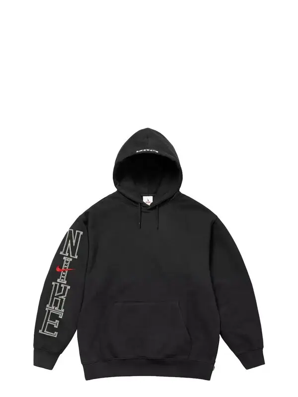 Supreme Logo-embroidered Hoodie - Black