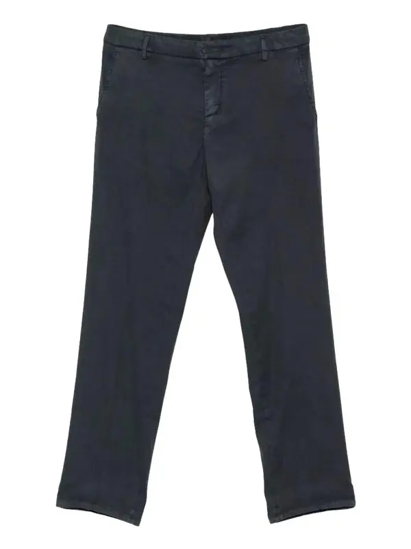 DONDUP Logo-plaque Trousers - Blue
