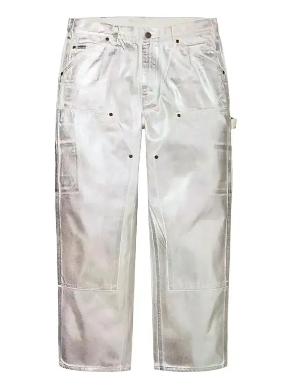 Supreme Foil Double-knee Trousers - Silver