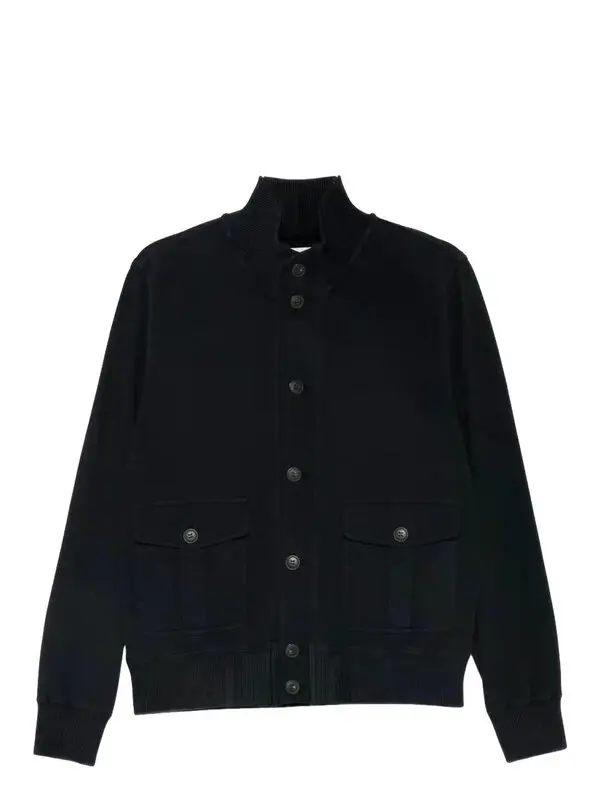 CIRCOLO 1901 Button-up High-neck Jacket - Blue
