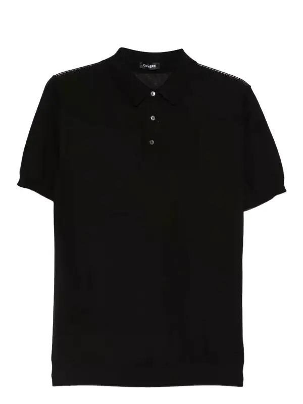 CENERE GB Short-sleeve Polo Shirt - Black