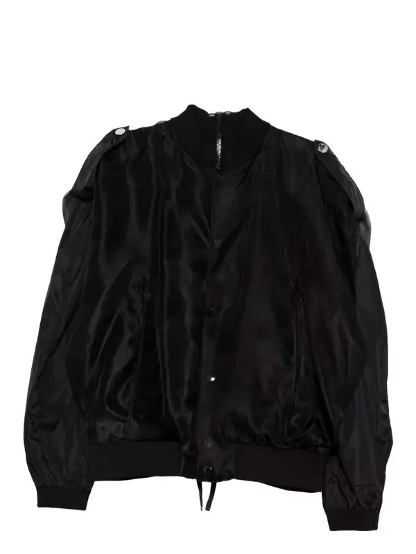 LES HOMMES Bomber Jacket - Black