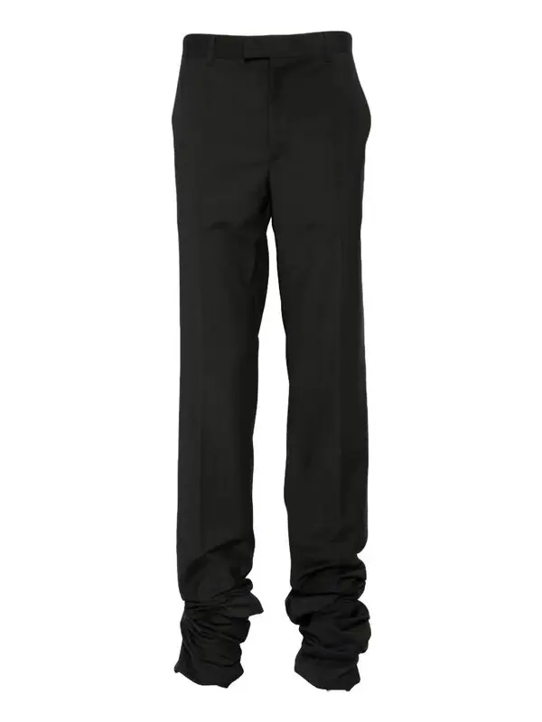 LES HOMMES Zip-cuff Trousers - Black