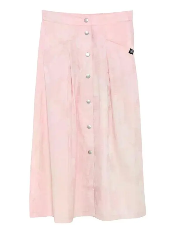 AGNES B. Pleated Midi Skirt - Pink