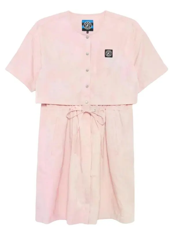 AGNES B. Short-sleeves Mini Dress - Pink