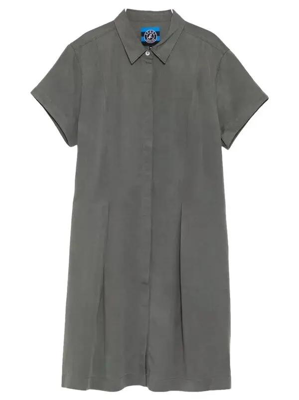 AGNES B. Tencel Shirt Dress - Green