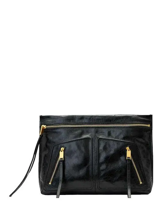 ALLSAINTS Leather Clutch - Black