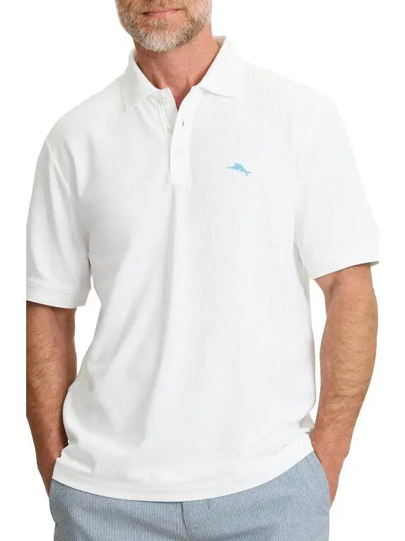 Tommy Bahama Emfielder Icon Solid Islandzone® Polo - Bright White