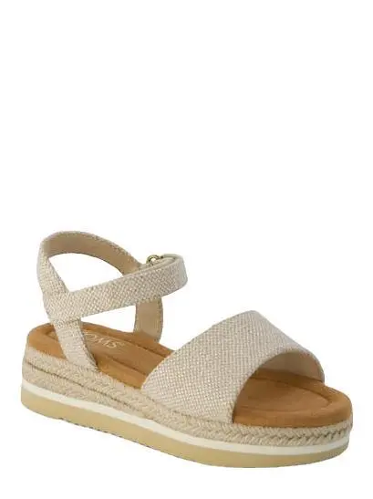 Toms Diana Platform Wedge Sandal - Gold