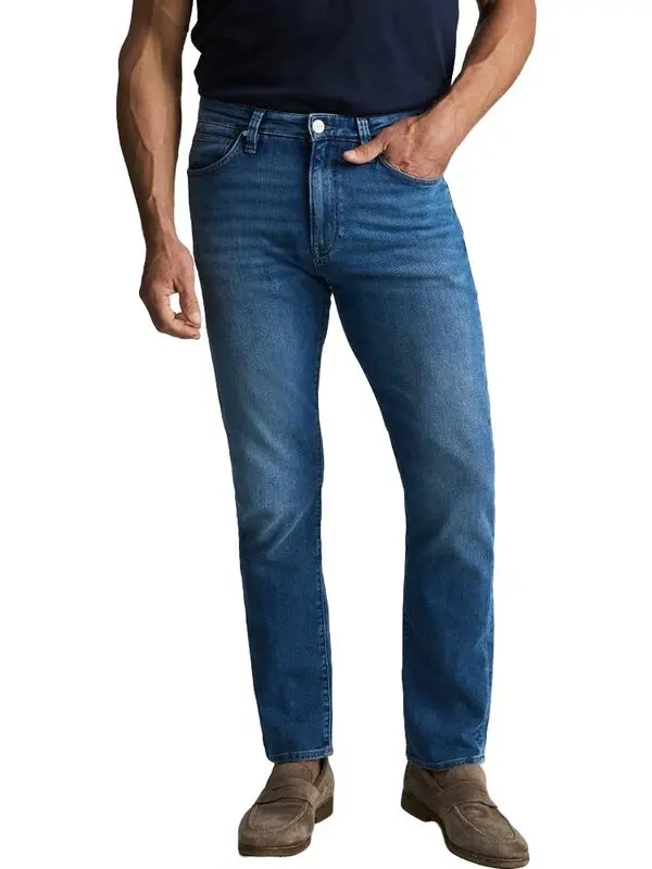34 Heritage Charisma Straight Leg Jeans - Mid Brushed Aerodenim