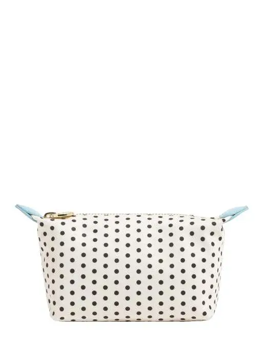 Stoney Clover Lane Nylon Dot Print Pouchette - Small Dot Black Base