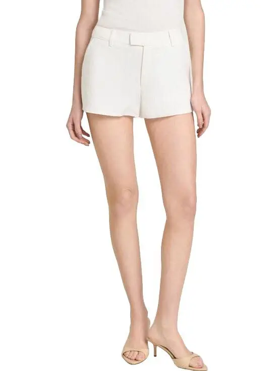 WAYF Paloma Linen Blend Shorts - Ivory