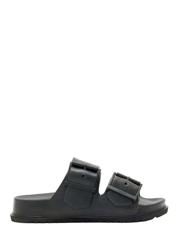 ALLSAINTS Sian Buckle Slides - Black