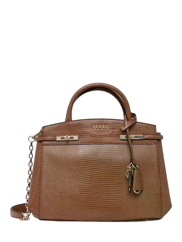 Guess Melinda Animal-print Tote Bag - Brown