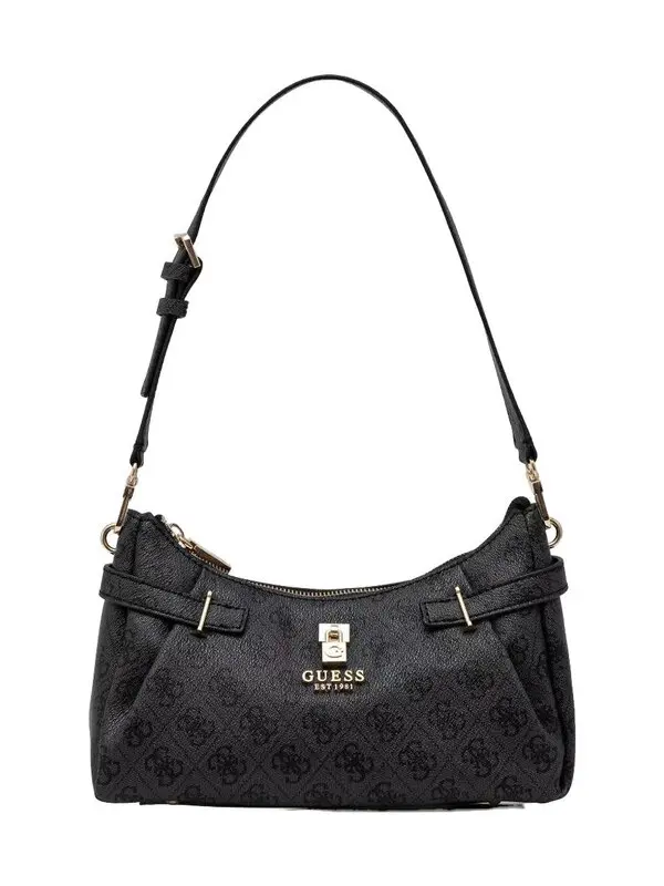 Guess Padlock Shoulder Bag - Black