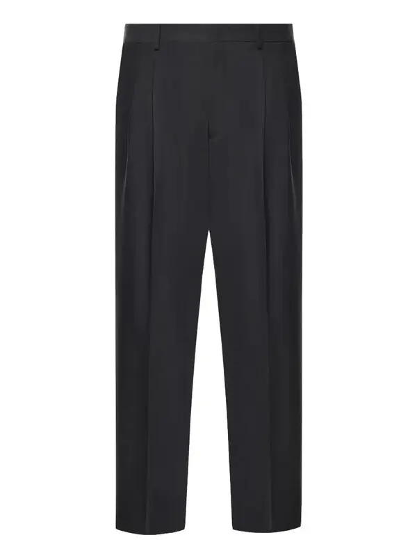 BE ABLE Pleated Side-adjuster Trousers - Black