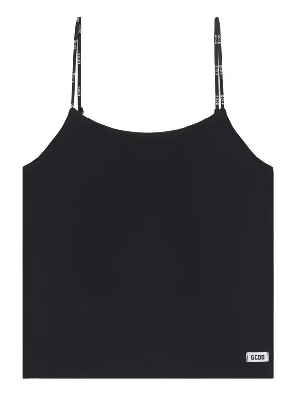 Gcds Logo-patch Tank Top - Black