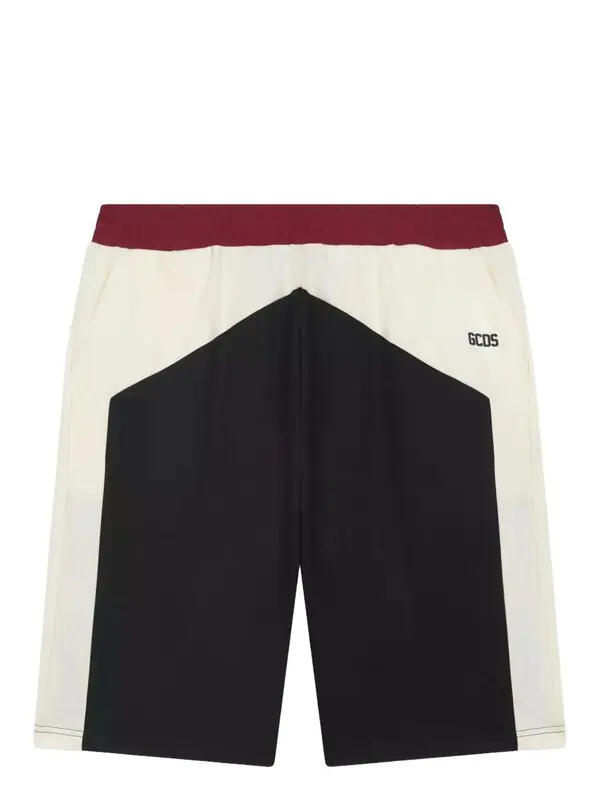Gcds Color-block Track Shorts - Black