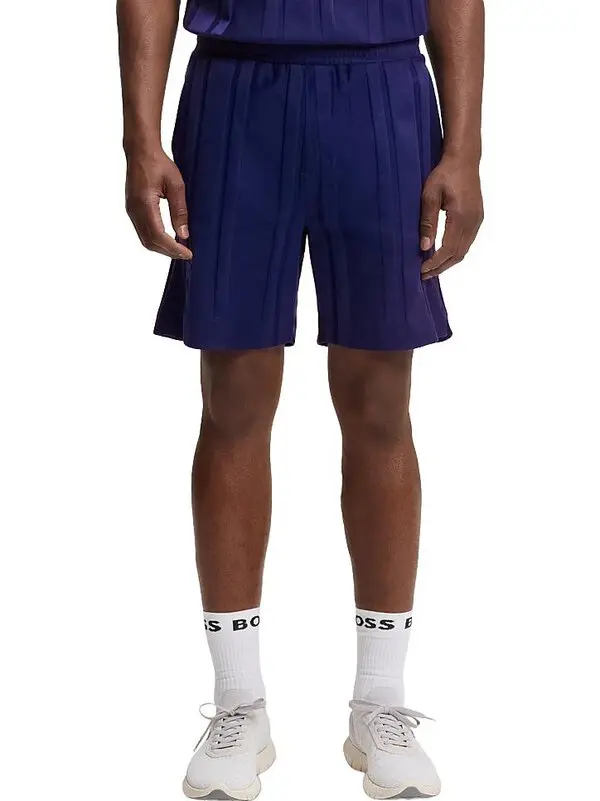 BOSS Huxley 7" Stripe Shorts - Navy