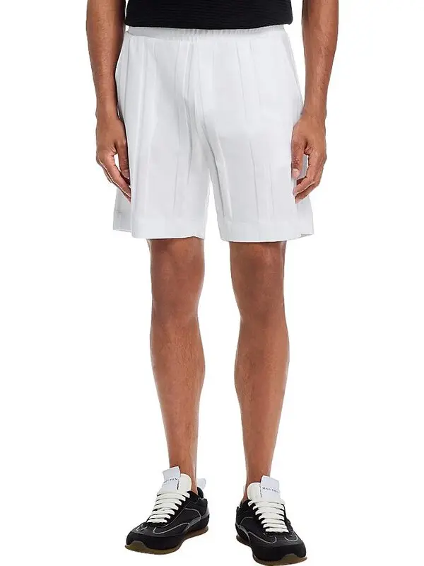 BOSS Huxley 7" Stripe Shorts - White