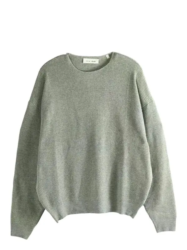 Fear Of God Signature Waffle-knit Sweater - Grey
