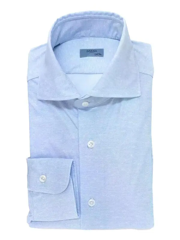 BARBA NAPOLI Spread-collar Shirt - Blue