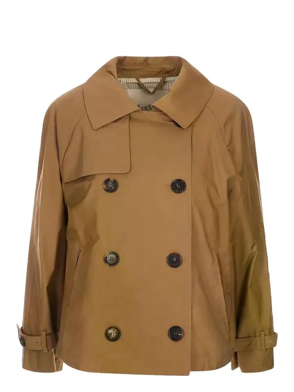Max Mara Double-breasted Buttoned Jacket - Neutrals