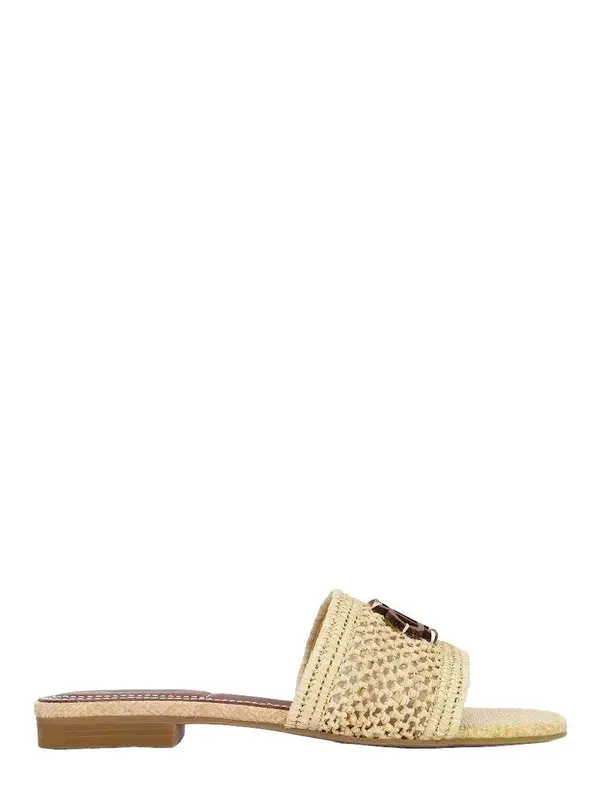 Simkhai Woven Logo Sandals - Neutrals