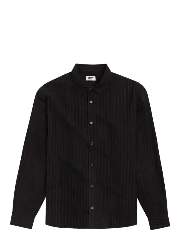 KROST Jordan Striped Shirt - Black