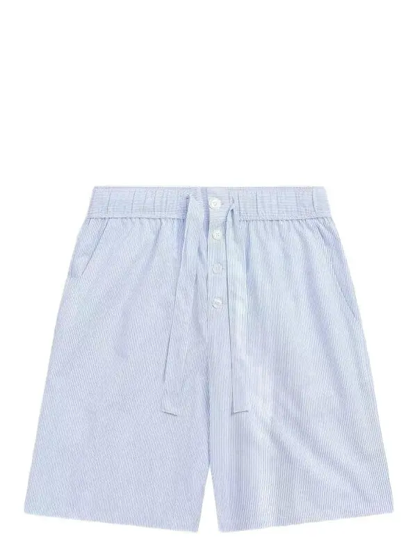KROST Striped Drawstring Shorts - White