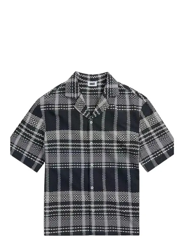 KROST Check-pattern Button Shirt - Blue