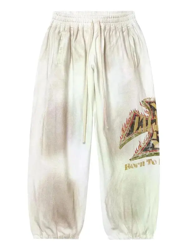 VALE FOREVER Reborn Graphic-print Track Pants - Neutrals