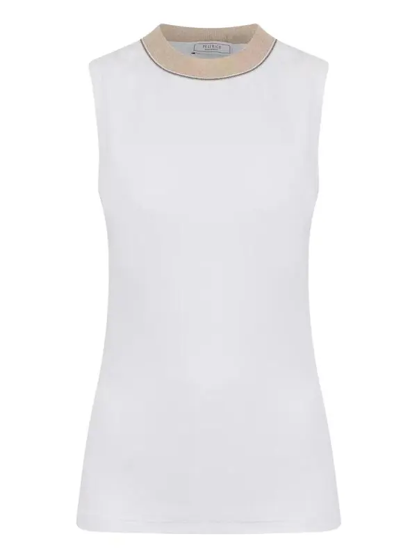 Peserico Sleeveless Top - White