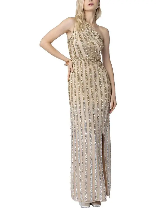 RAISHMA Oriana Sequin Gown - Gold
