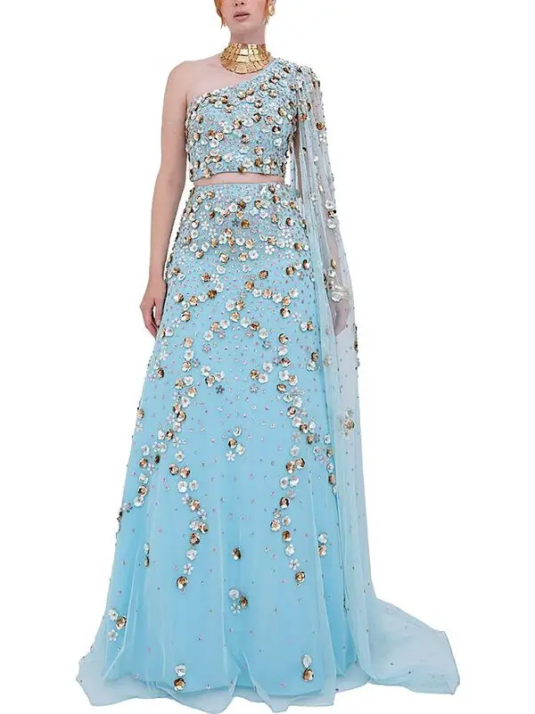RAISHMA Inaya Gown - Blue