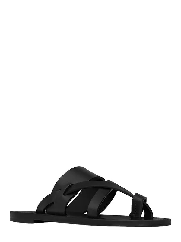 Saint Laurent Culver Slides - Black
