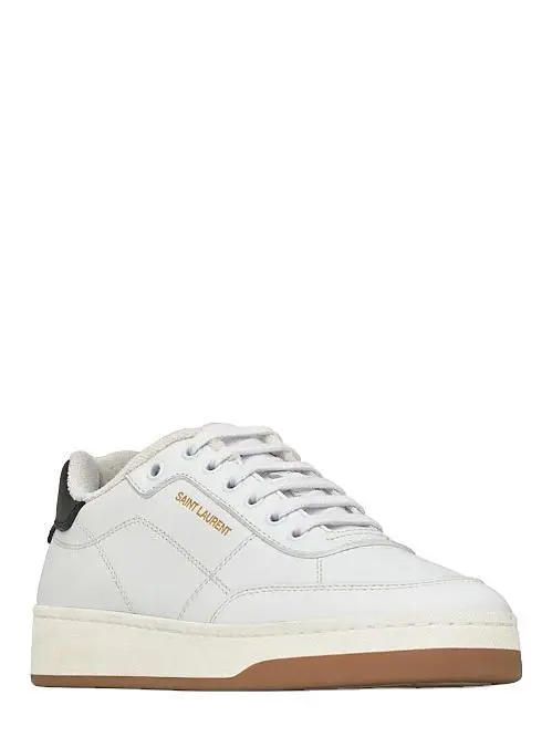 Saint Laurent Sl/61 Low-top Sneakers - White And Black