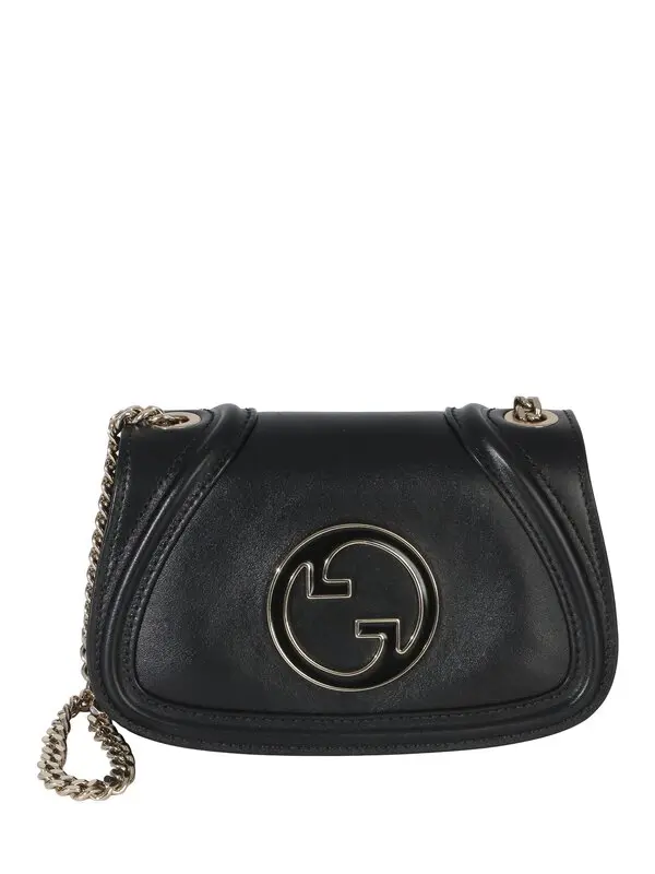 Gucci Calfskin Blondie Chain Shoulder Bag - Black