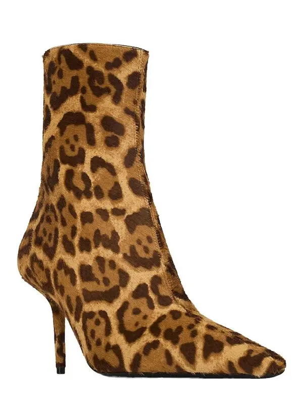 Saint Laurent Ashley Booties - Leopard