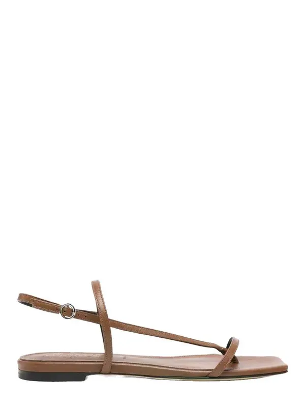 AeydĒ Square-toe Slingback Sandals - Brown