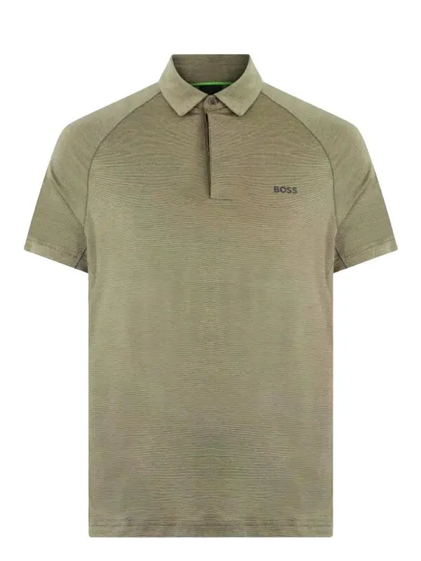 BOSS Raglan-sleeve Polo Shirt - Green
