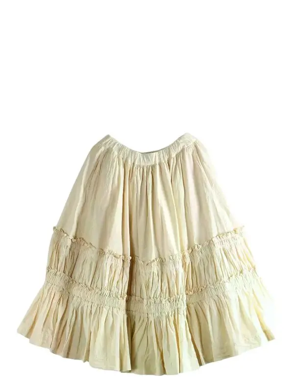 CASEY CASEY Gato Ruffled Skirt - Neutrals