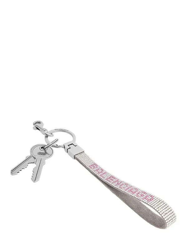 Balenciaga Charm With Rhinestones - Smoke Grey/pink