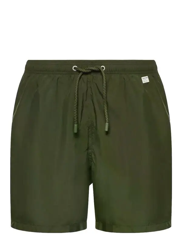 MC2 SAINT BARTH Logo-patch Swim Shorts - Green