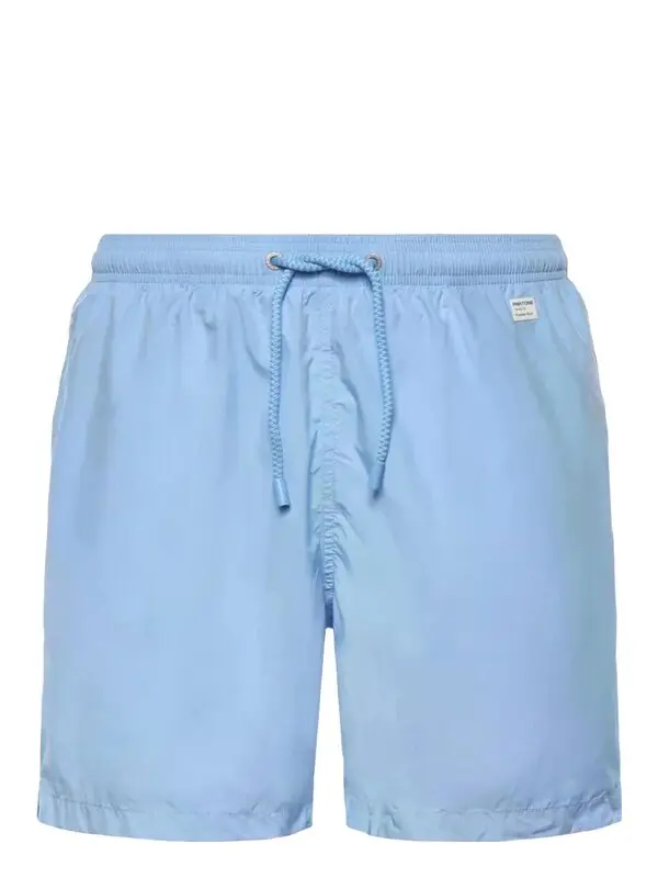 MC2 SAINT BARTH Logo-patch Swim Shorts - Blue