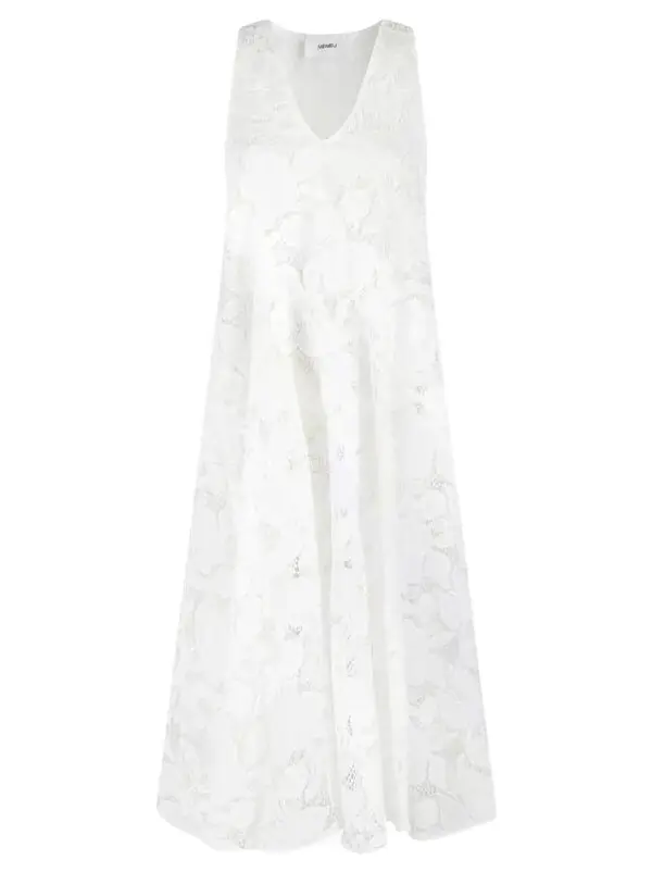 MEIMEIJ Lace Flared Dress - White