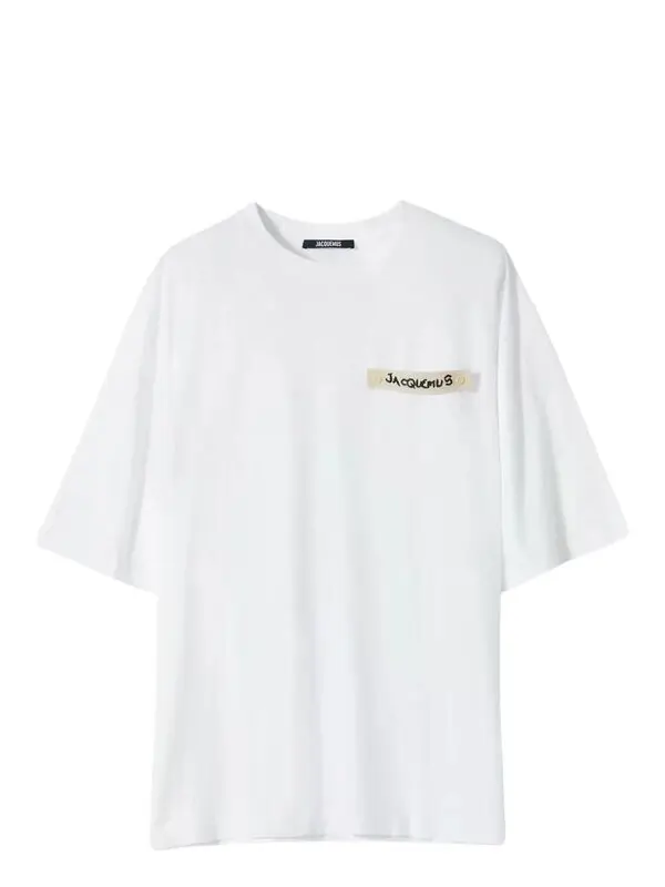Jacquemus Logo-patch T-shirt - White