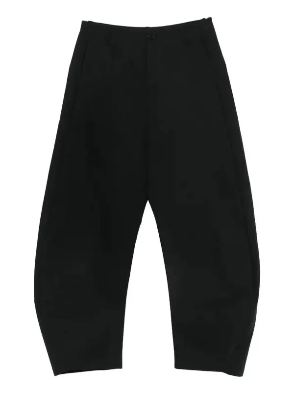 AMOMENTO Curved-seam Trousers - Black