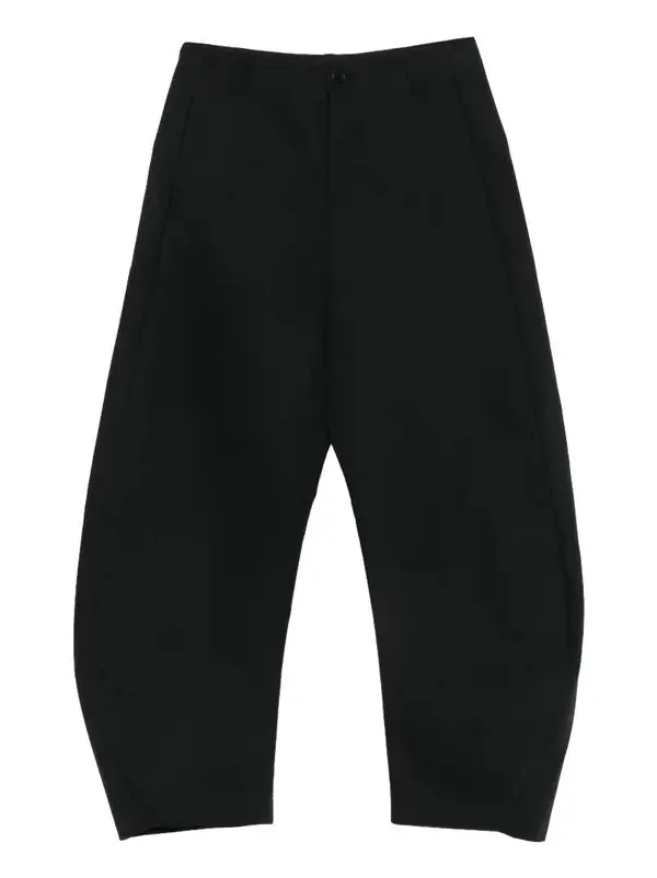 AMOMENTO Curved-seam Trousers - Black