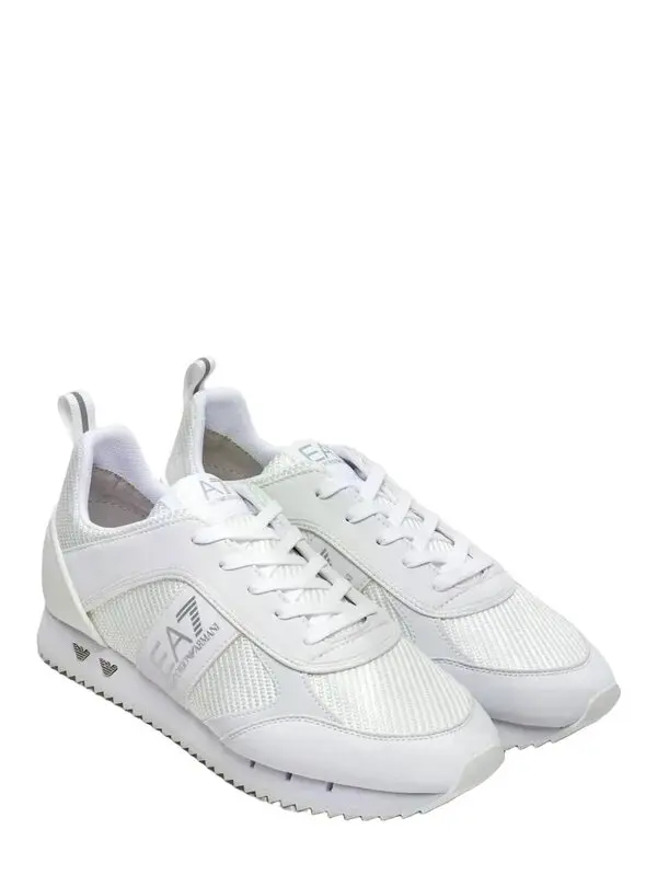 EA7 Mesh-panel Sneakers - White